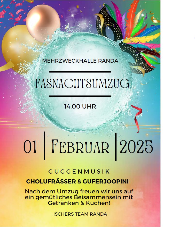 Fasnachtsumzug - Gemeinde Randa